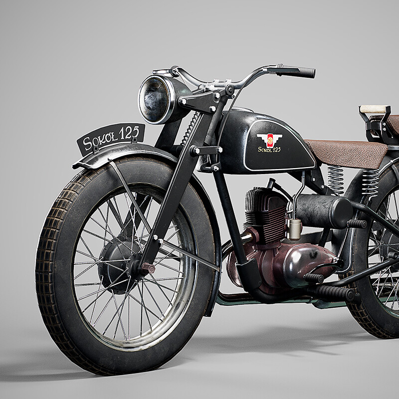 ArtStation - Motorcycle Sokol 125