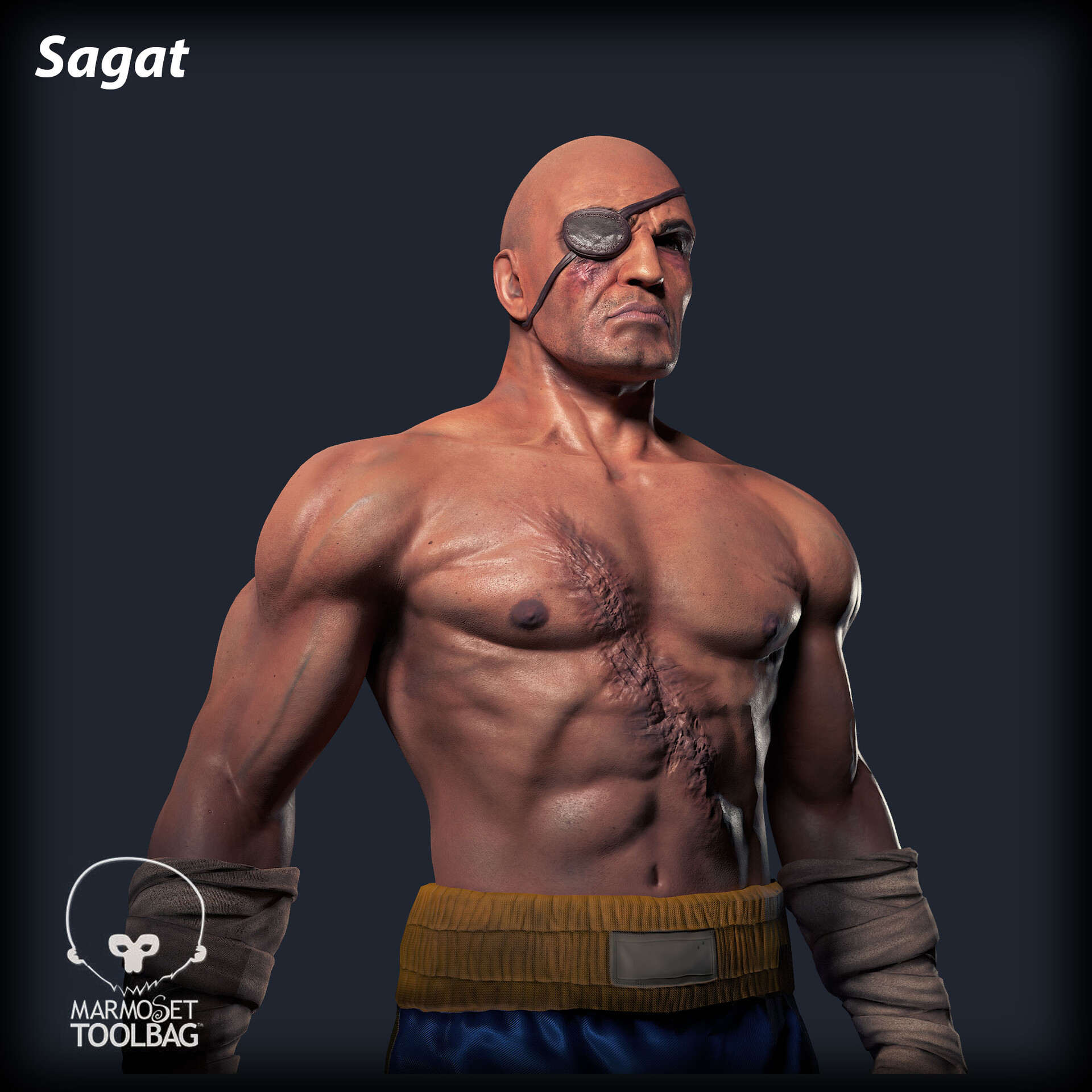 ArtStation - Sagat - Personal Project