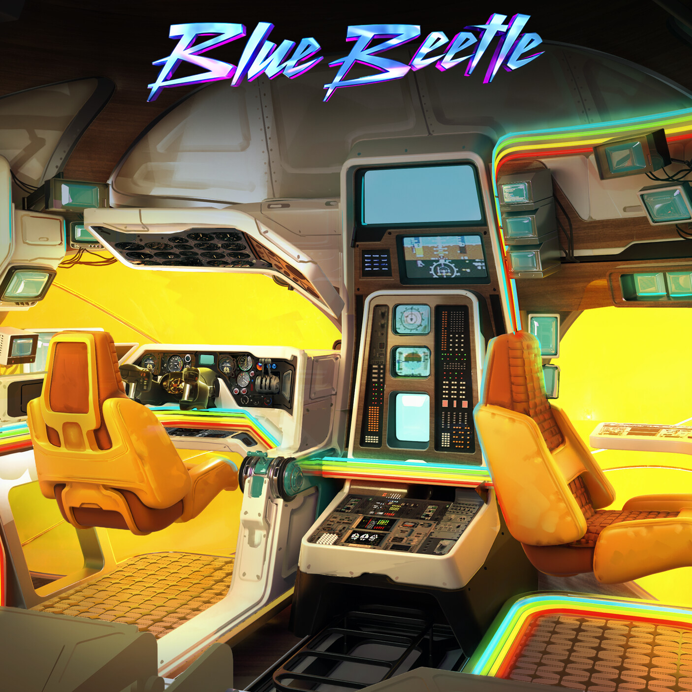 ArtStation - Blue Beetle Bugship Interiors