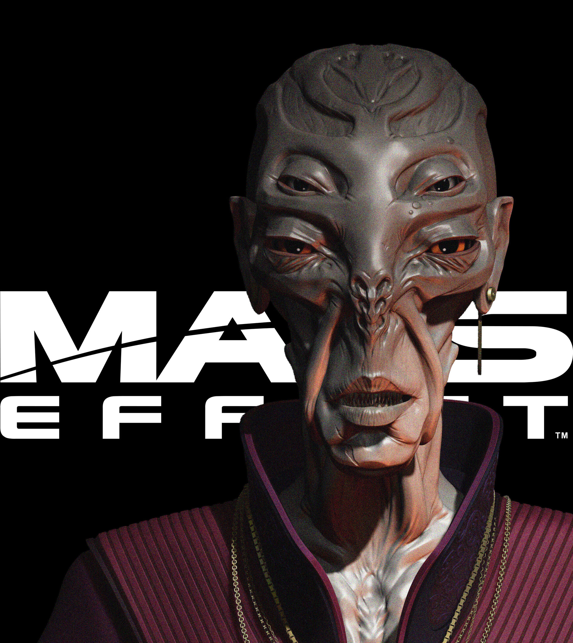 ArtStation - Parem Igrahal / Mass Effect Batarian Collective Leader