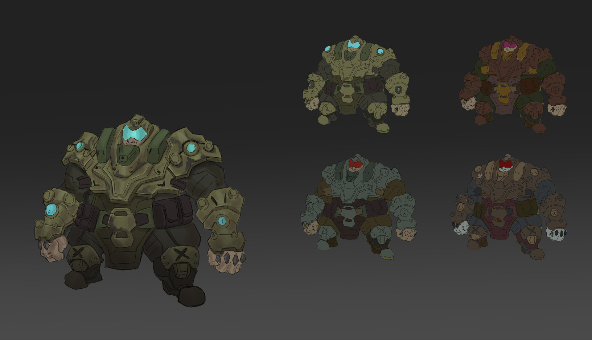 ArtStation - a large, stylized warrior in saifai armor