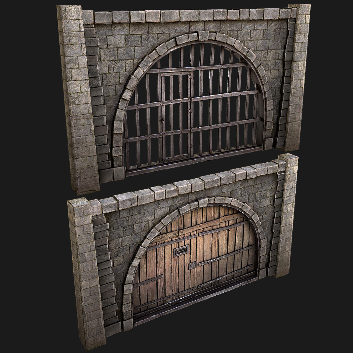 ArtStation - Prison Doors Gate