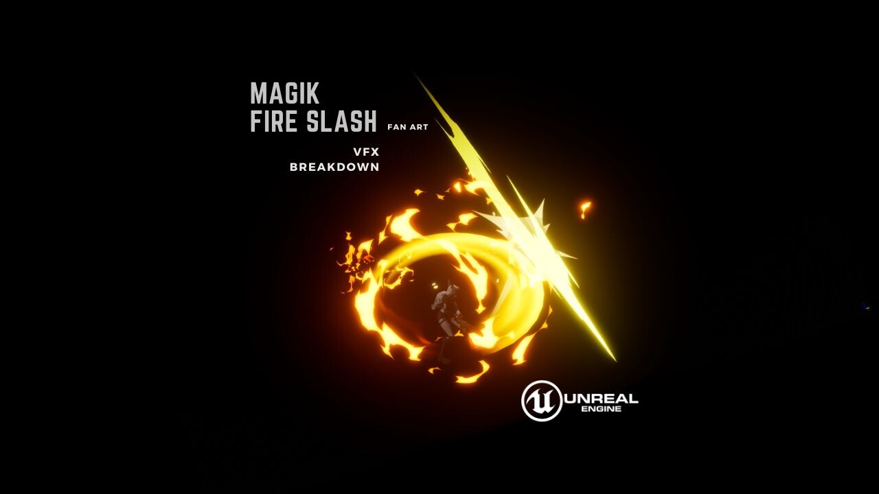 ArtStation - Marvel Rivals Magik - Fire Slash VFX Breakdown (fan art)