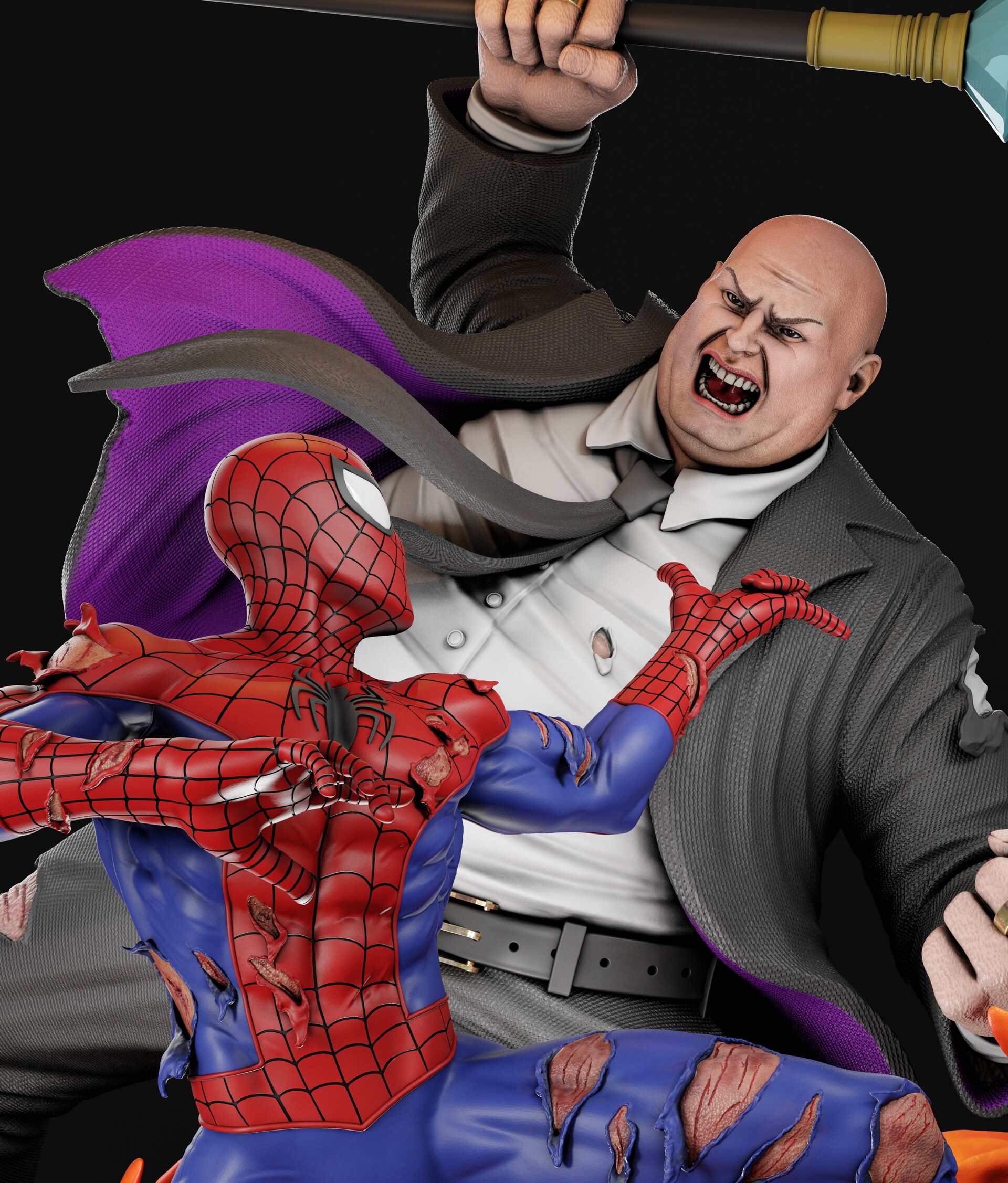 ArtStation - Spider-man Vs Kingpin