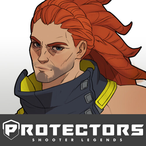 ArtStation - Flame - Hero from Protectors: Shooter Legends