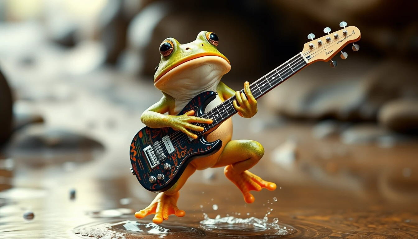 ArtStation - Bullfrog Playing a Mandolin