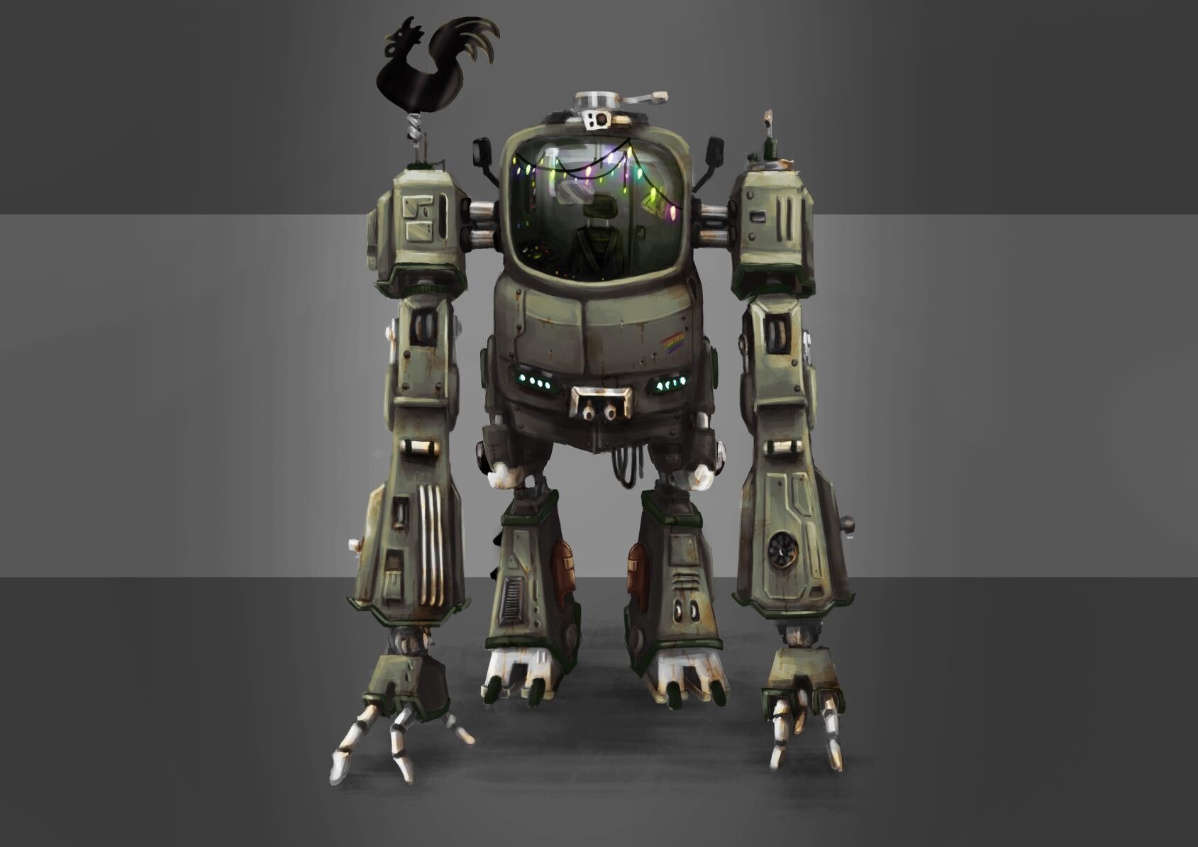 ArtStation - 2nd Year 'Reclaimed Mech' Vehicle Design Project