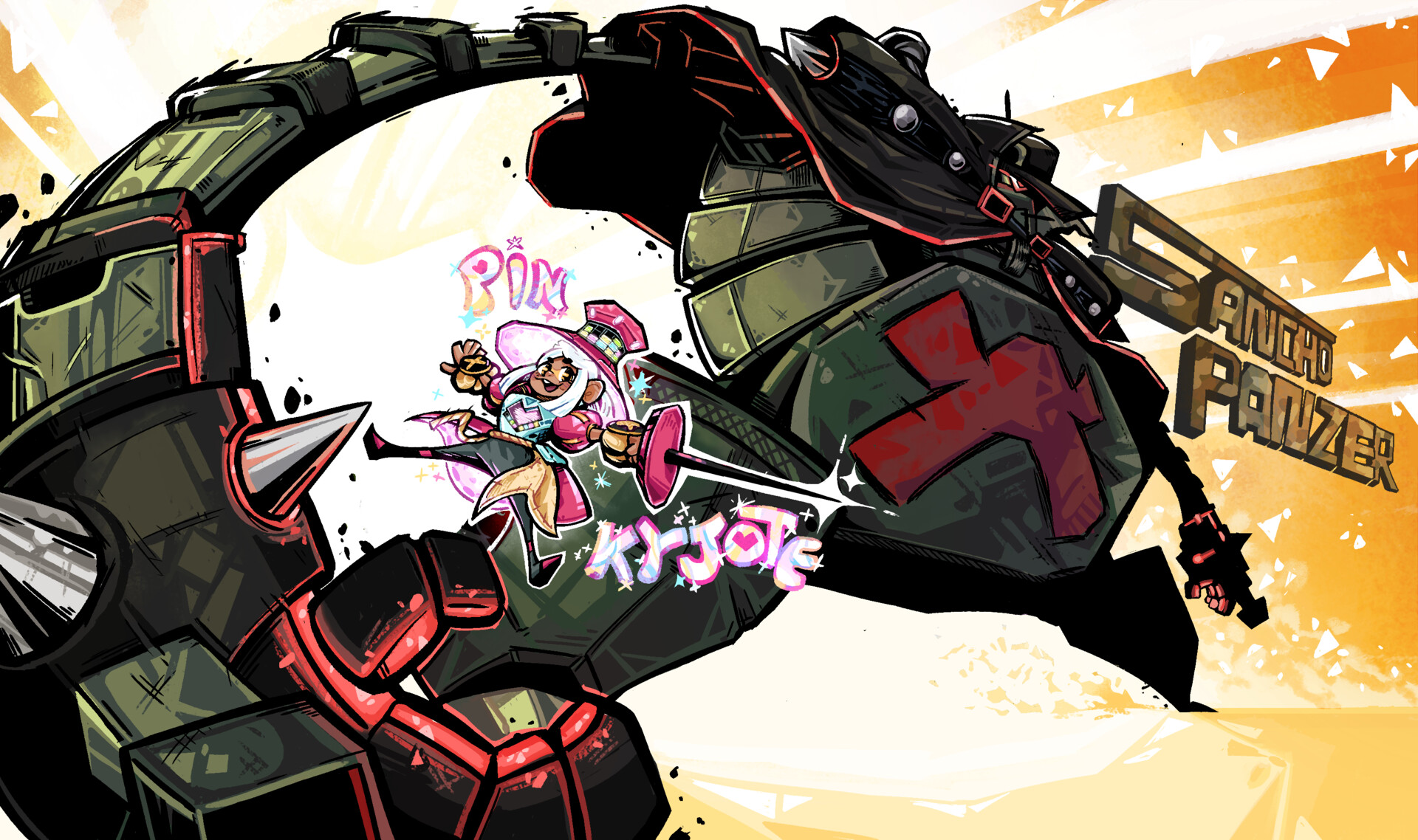 ArtStation - Sancho Panzer & Pin Kyjote, the Space-Traveling Duo ...