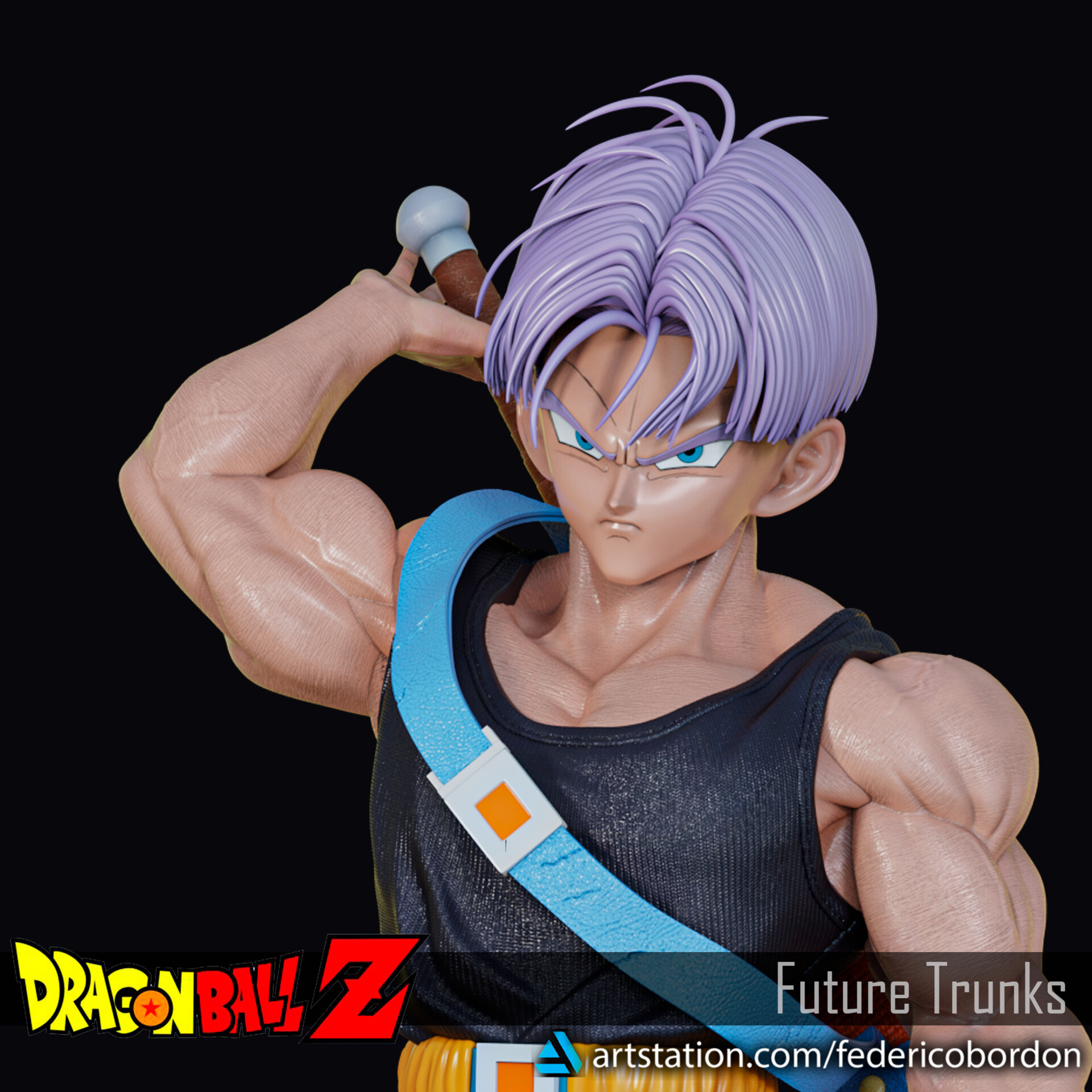 ArtStation - FUTURE TRUNKS fanart (Dragon Ball Z)