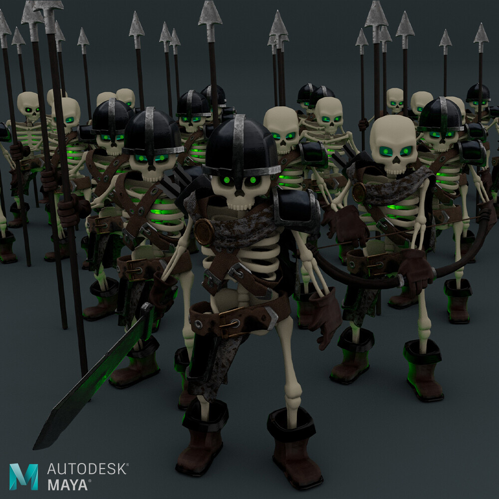 ArtStation - Skeleton warrior. Magical