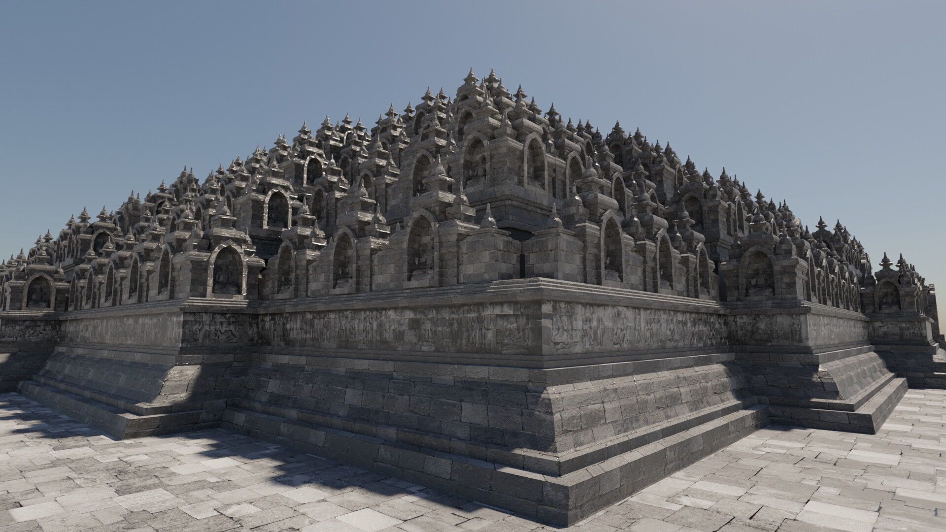 ArtStation - Borobudur Temple Progress