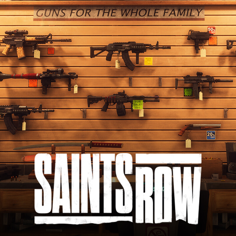ArtStation - Saints Row (2022) - Hard Surface - Weapons