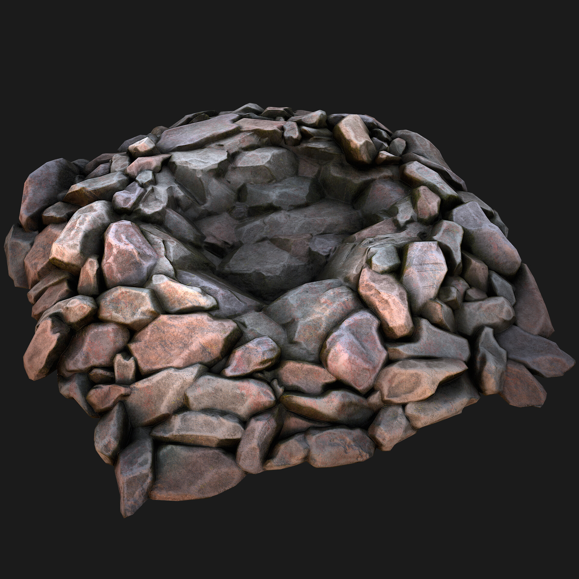 ArtStation - Stone and Rocks Mineral Ore Deposits Pile