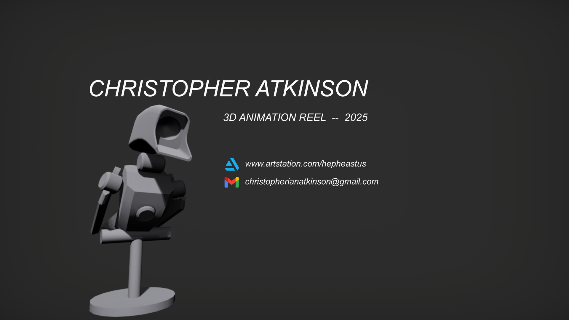 Christopher Atkinson - Animation Reel 2025