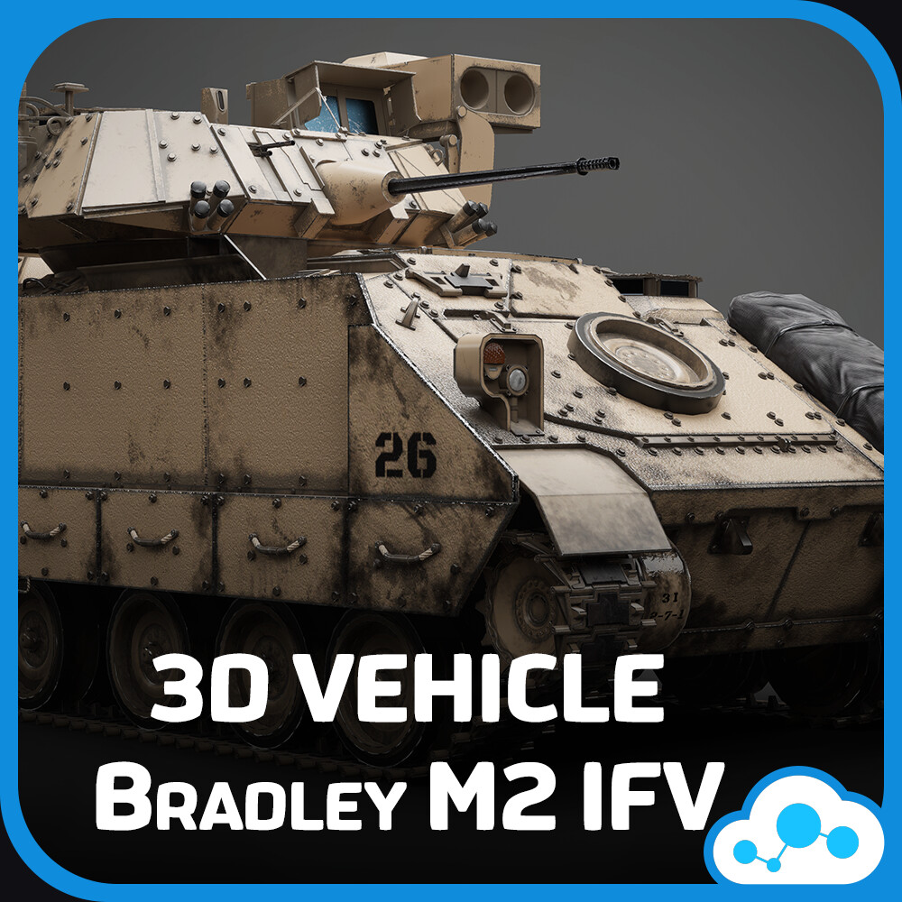 ArtStation - 3D Vehicle - Bradley M2 IFV