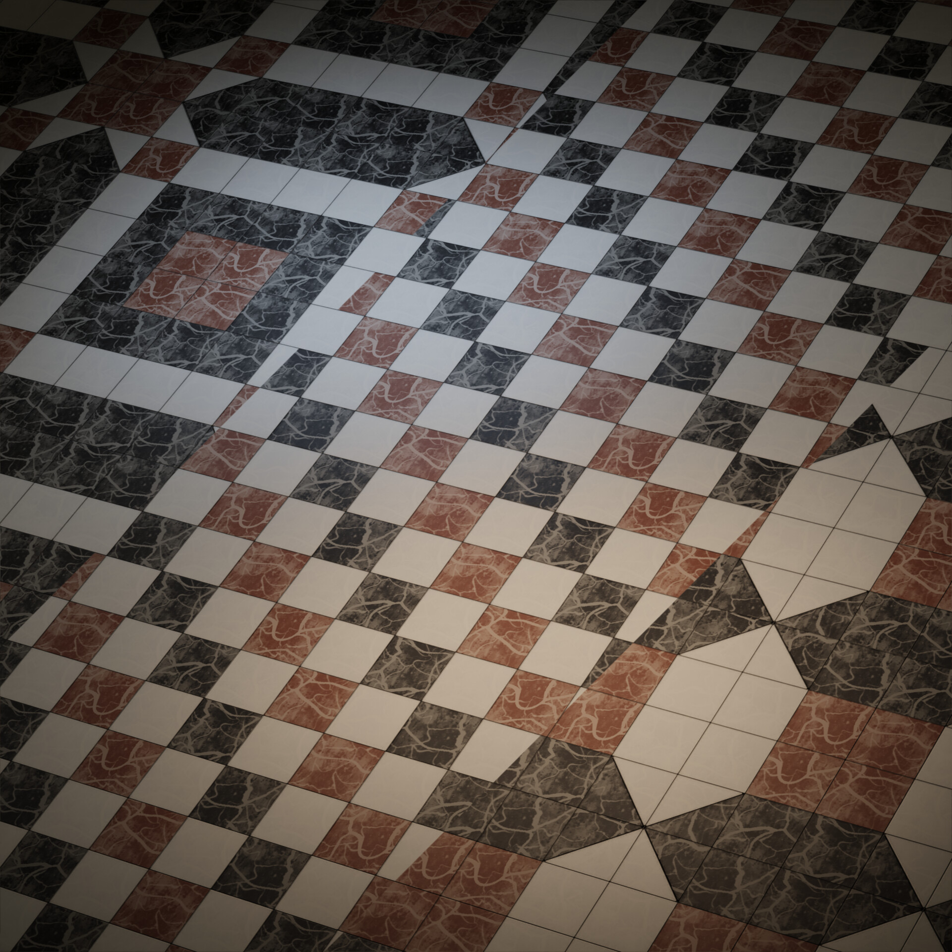 ArtStation - Tile Floor Trim (Personal Project)