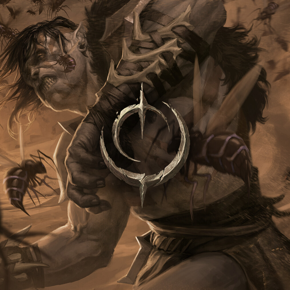 ArtStation - Ravenous Swarm - Spell card