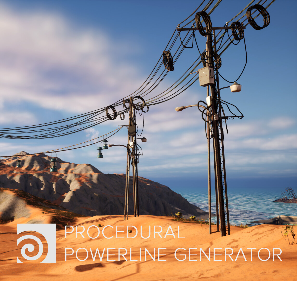 ArtStation - Procedural Powerline Genertor