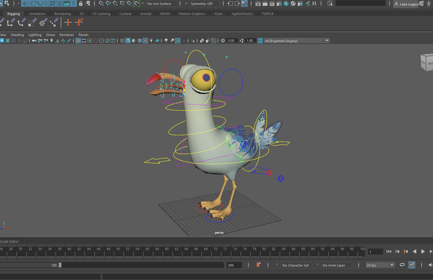 ArtStation - Seagull Animation Weekly Progress