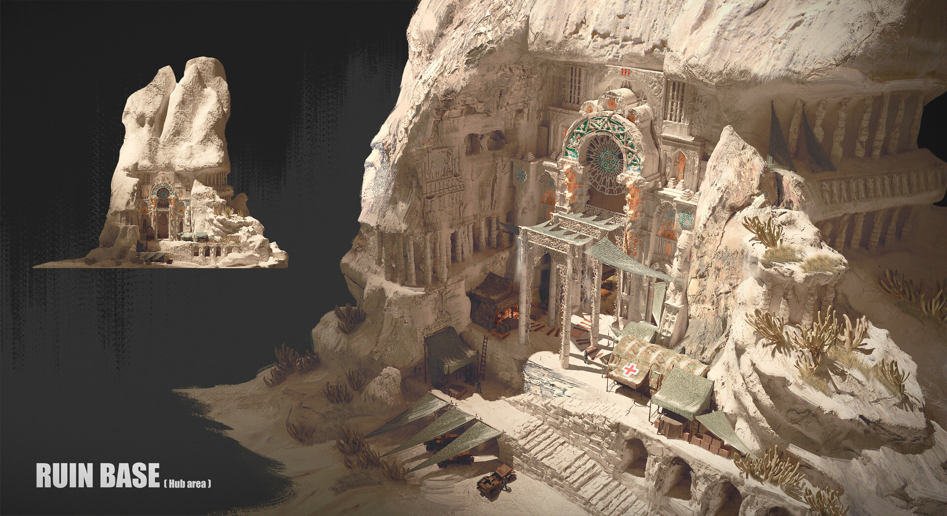 ArtStation - Hub area - Ruin Base