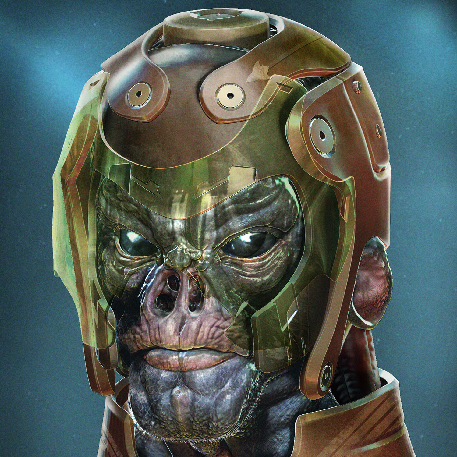 ArtStation - The Alien Ape - School Project Concept