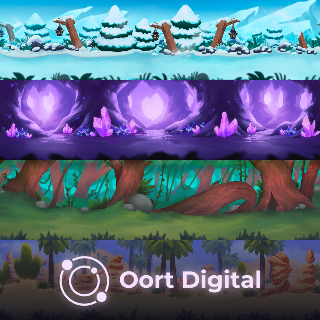 ArtStation - 2D Background Illustrations