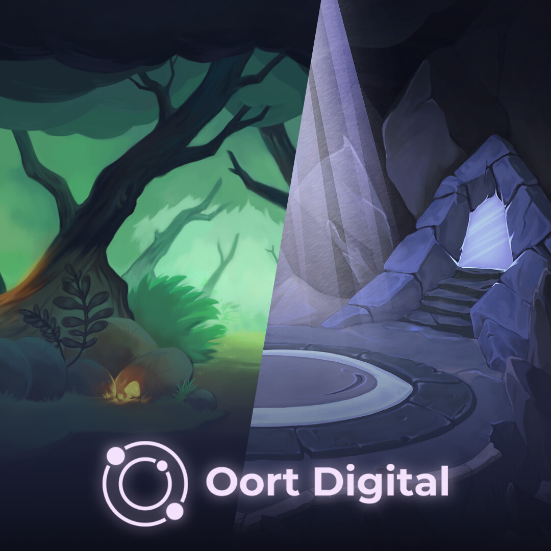 ArtStation - 2D Background Illustrations - In-game Menus