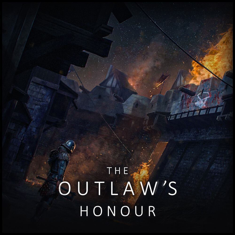 ArtStation - 'The Outlaw's Honour' - Personal Project - 'City In Flames' Keyframe