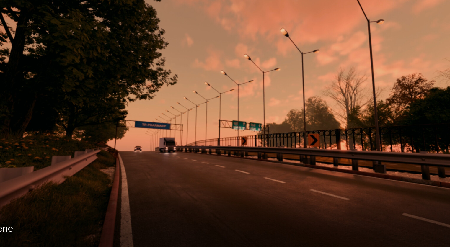 ArtStation - Highway scene