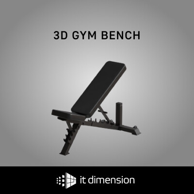 ArtStation - Gym Bench 3D Model