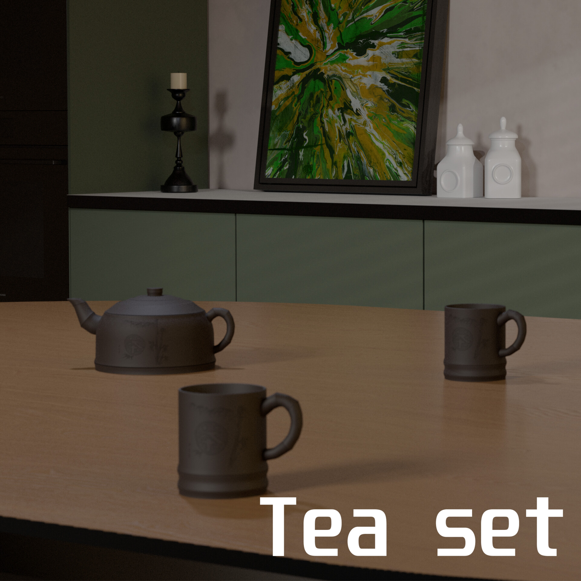 ArtStation - Tea Set