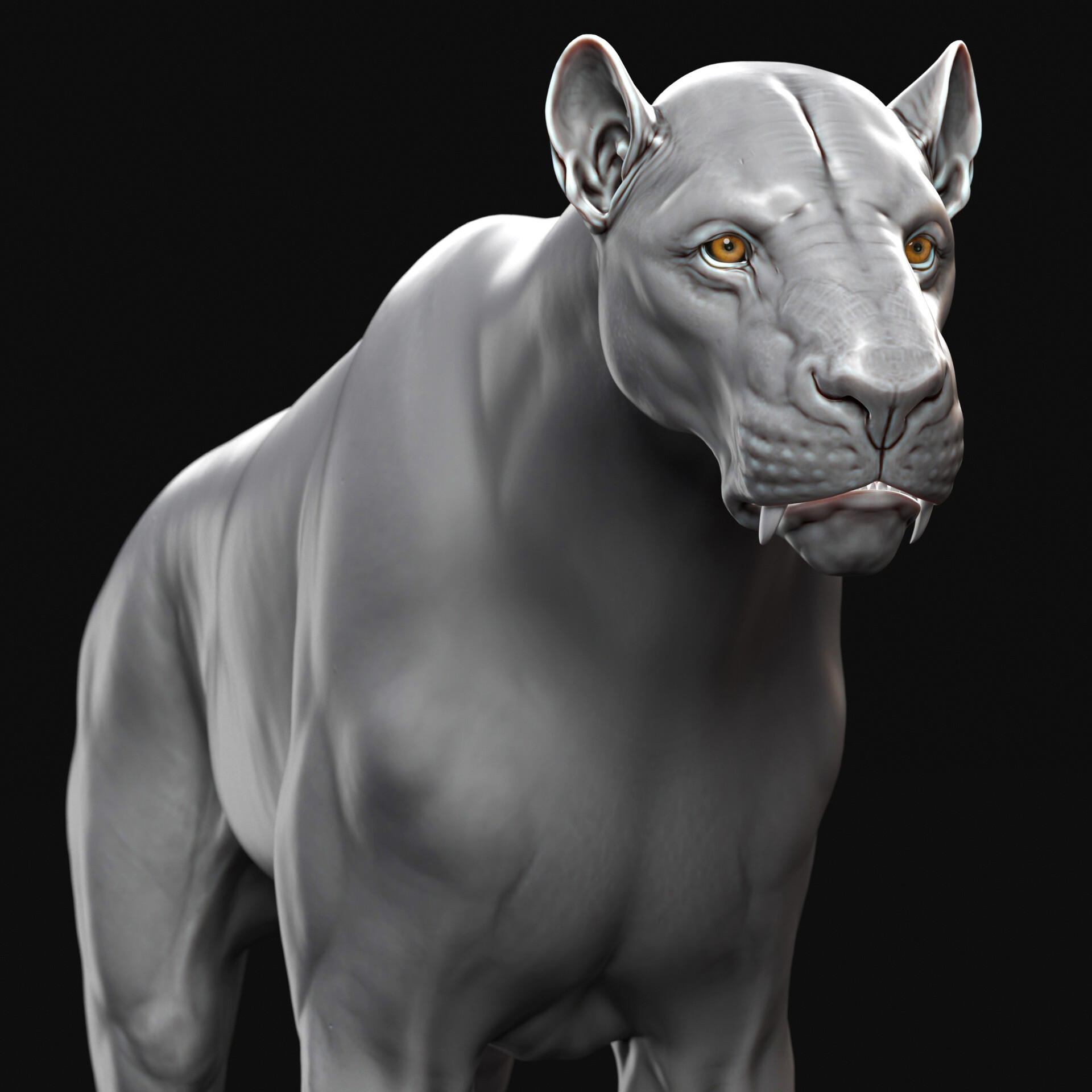 Omar-Kamel - Scimitar Cat (Homotherium)