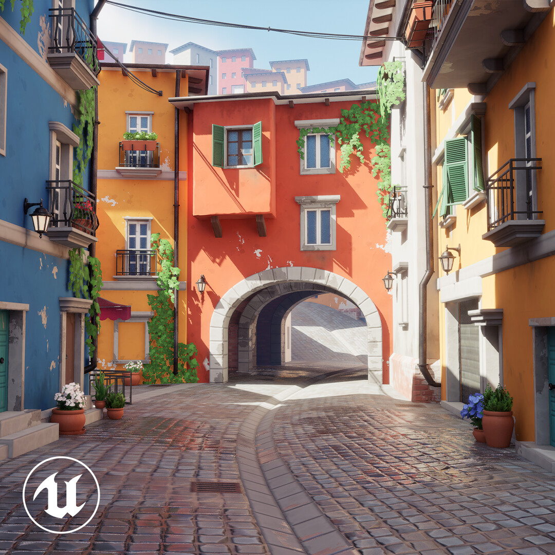 ArtStation - Italian Alley