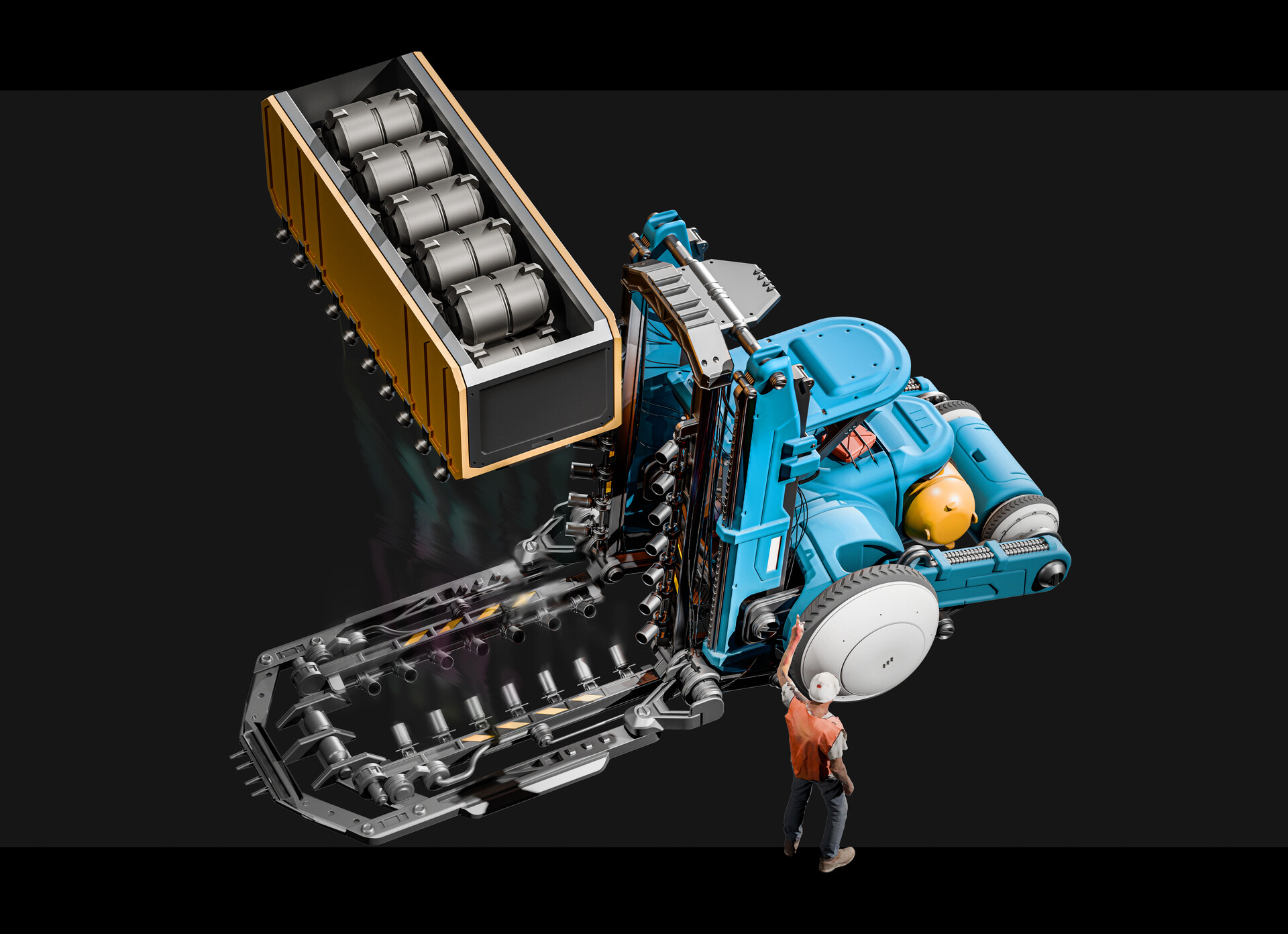 ArtStation - Anti-gravity Forklift System