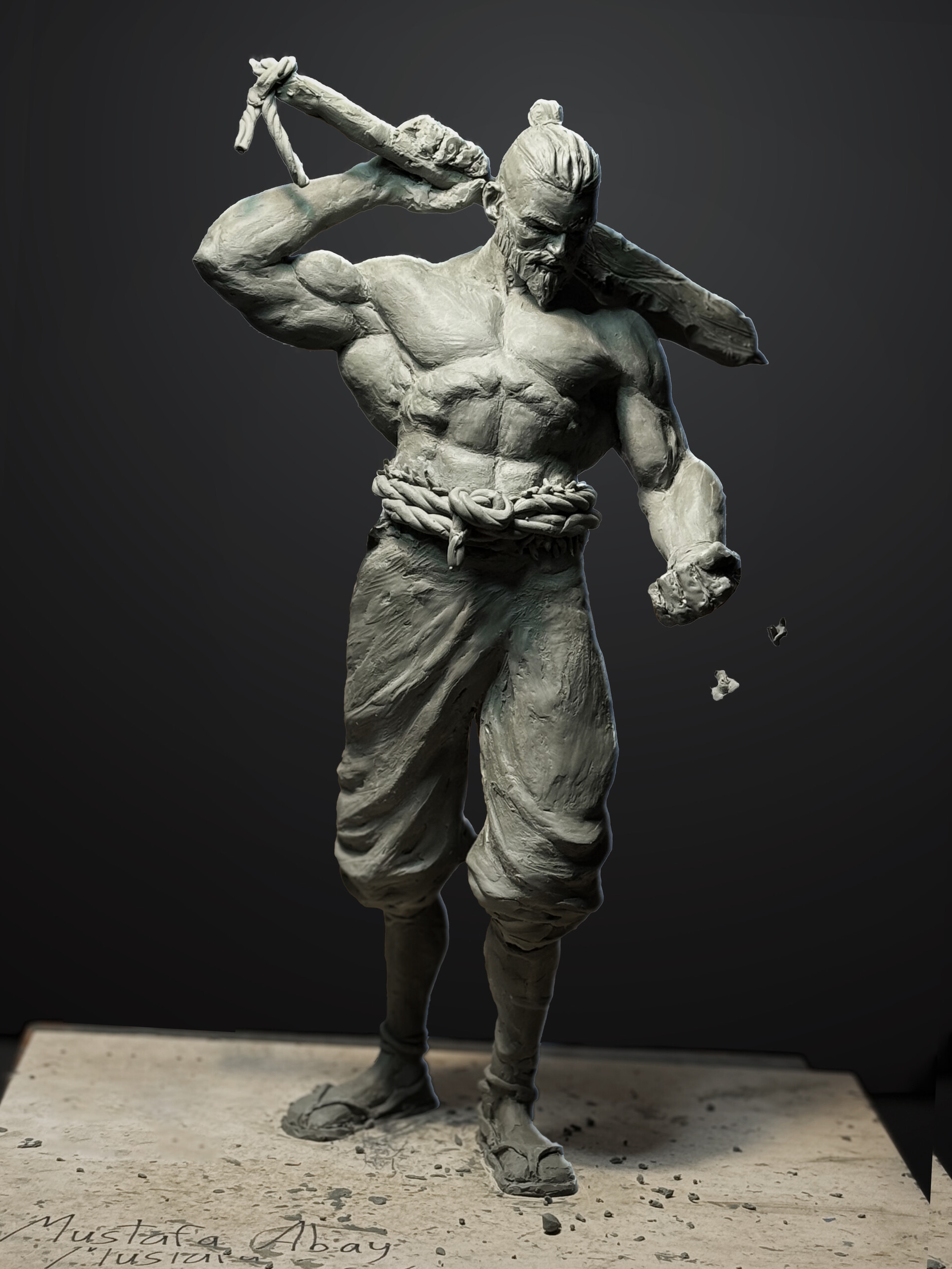 ArtStation - Warrior Clay Sculpture