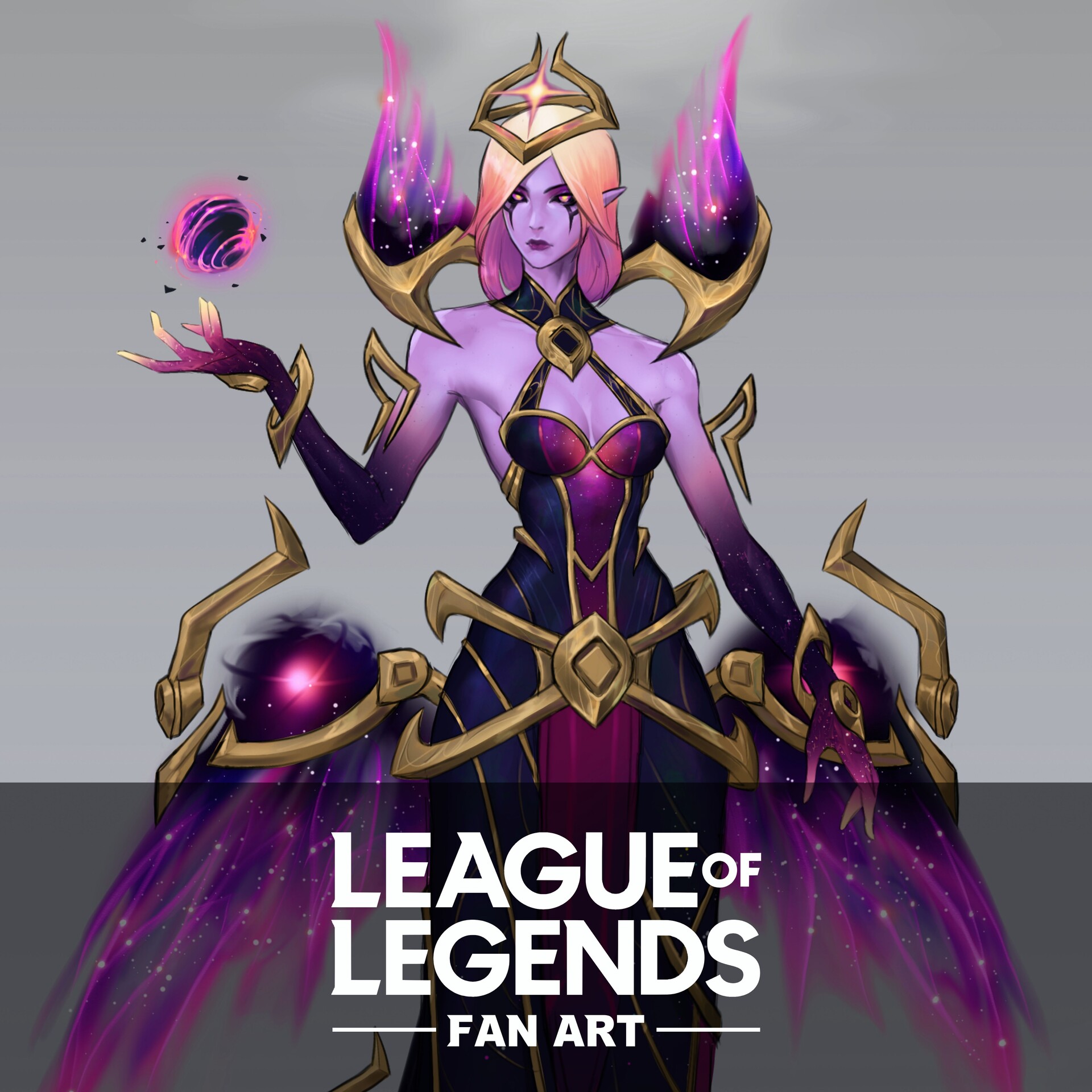 ArtStation - Dark Cosmic Morgana | League of Legends Fan Art (Skin ...