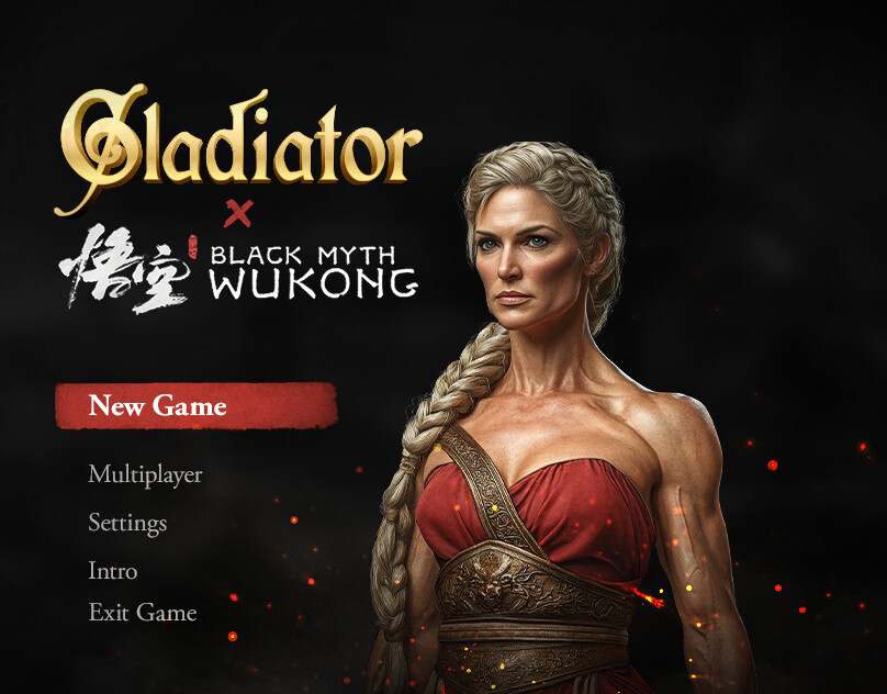 ArtStation - Gladiator x Wukong Concept UI