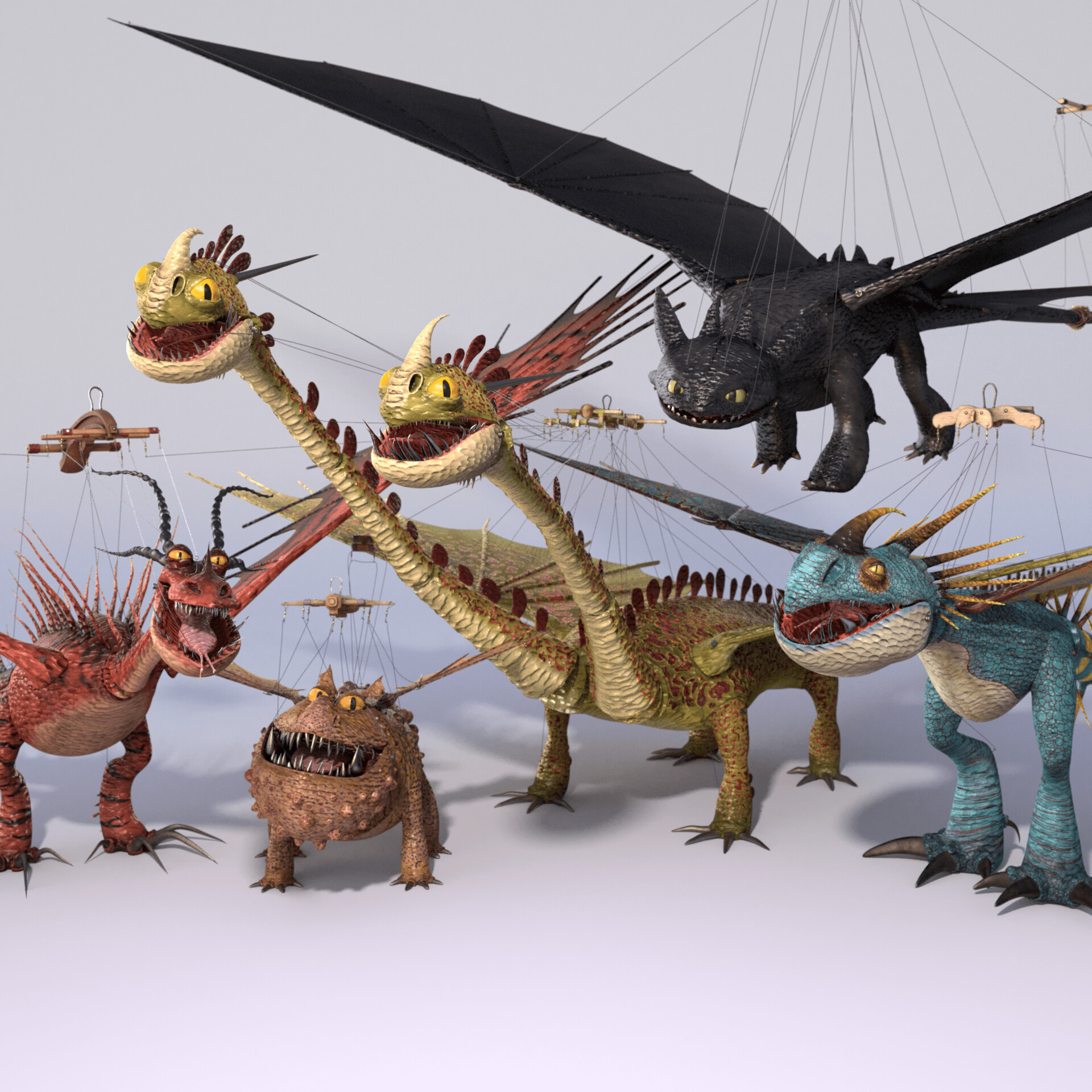 ArtStation - Wooden puppets (How to train your dragon)