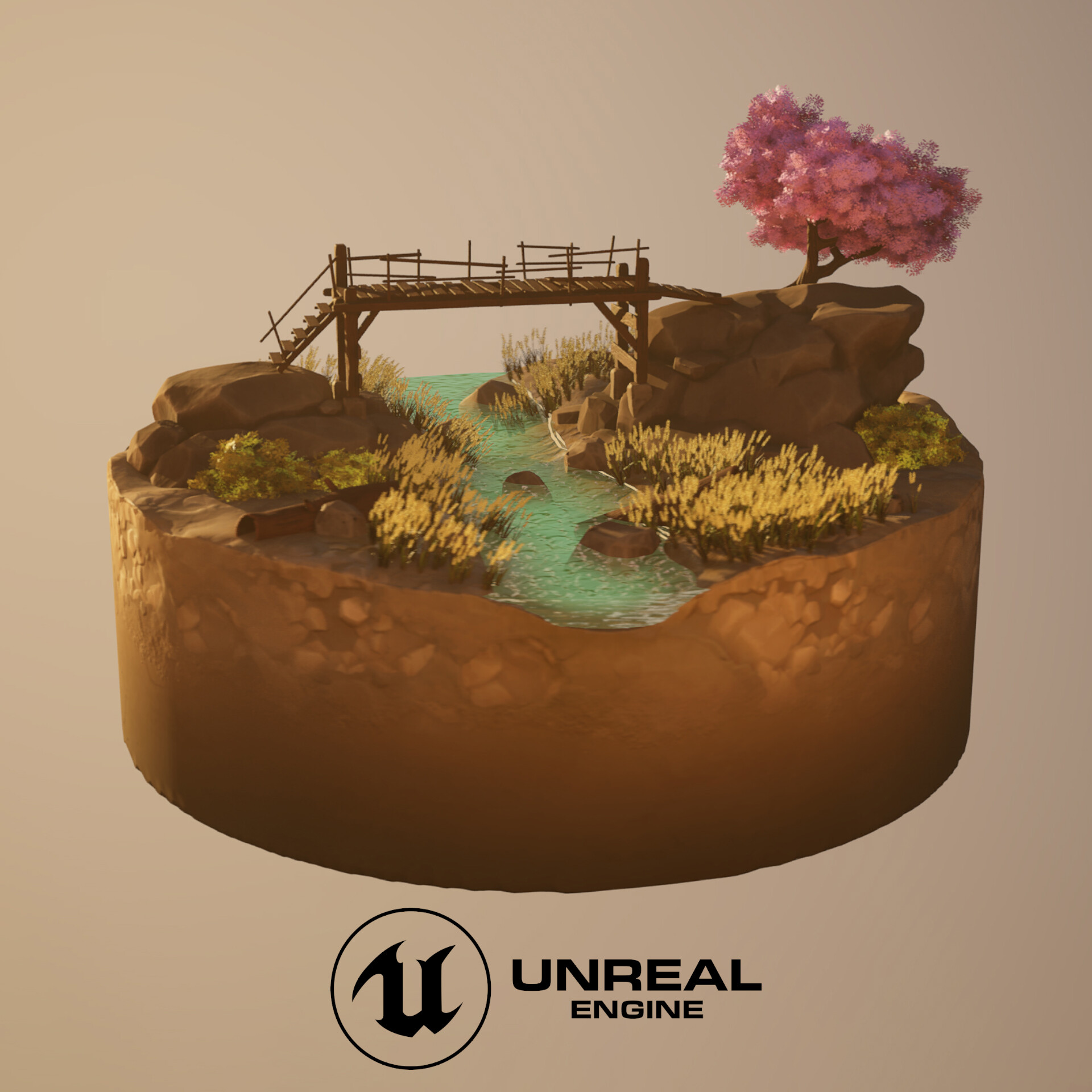 ArtStation - Stylized Environment Diorama