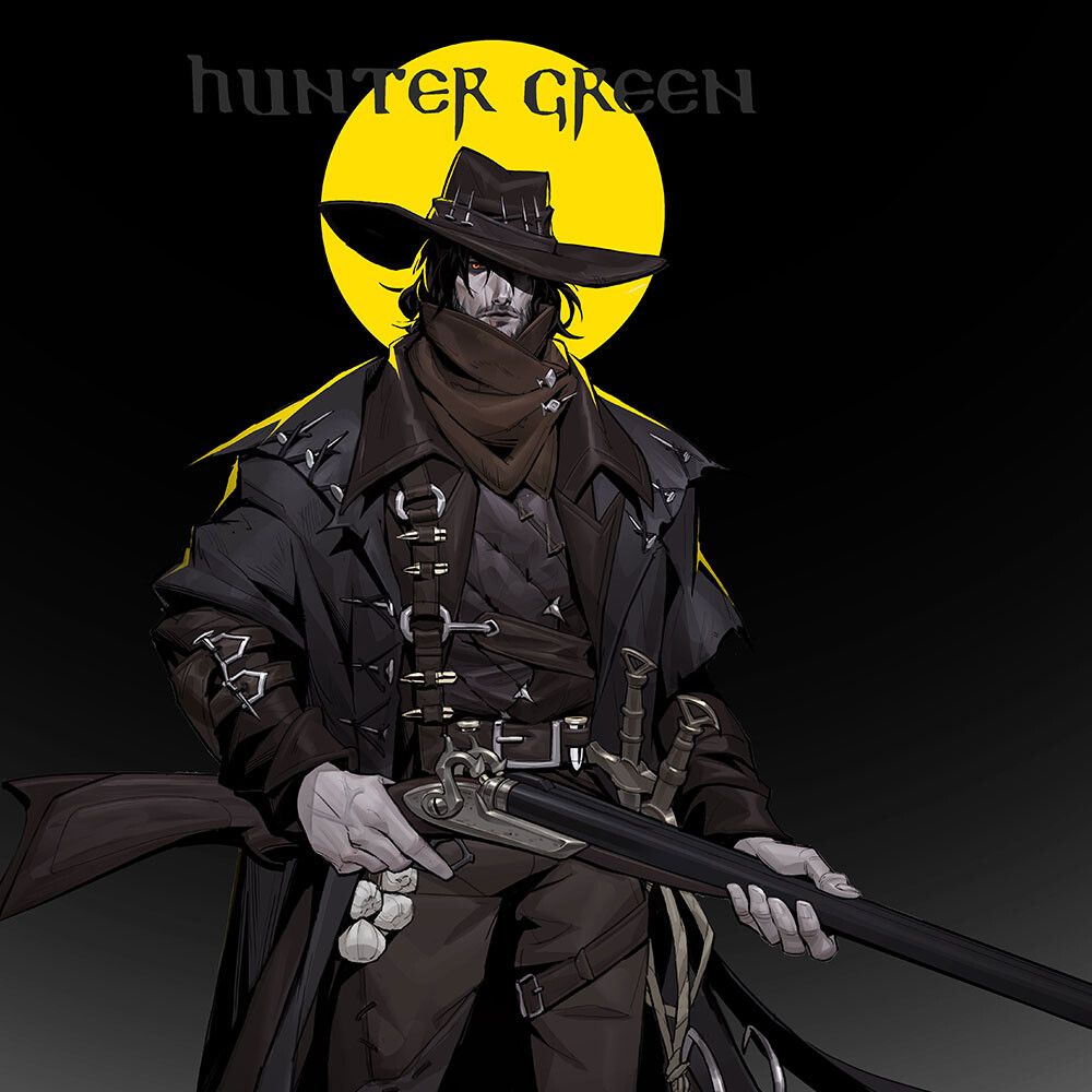 ArtStation - Monster Slayer Hunter Green