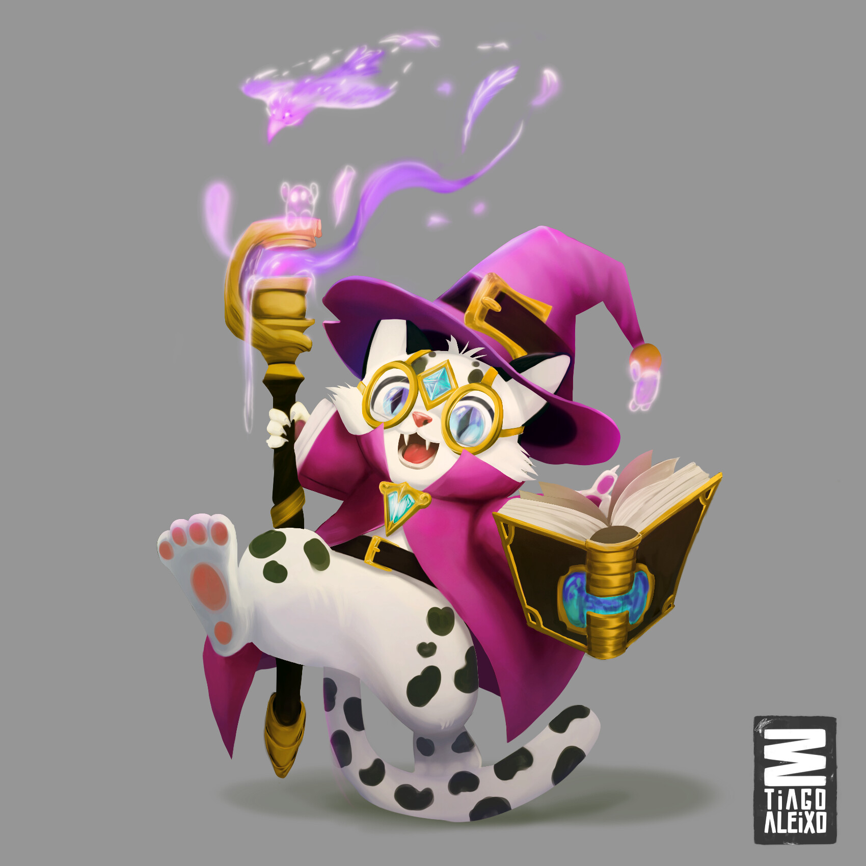 ArtStation - Young Snow Leopard Wizard