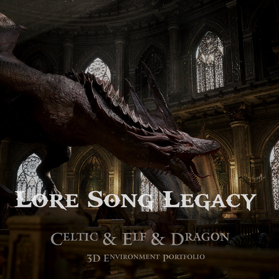 ArtStation - Lore Song Legacy - 1 - Level Scene & Statue