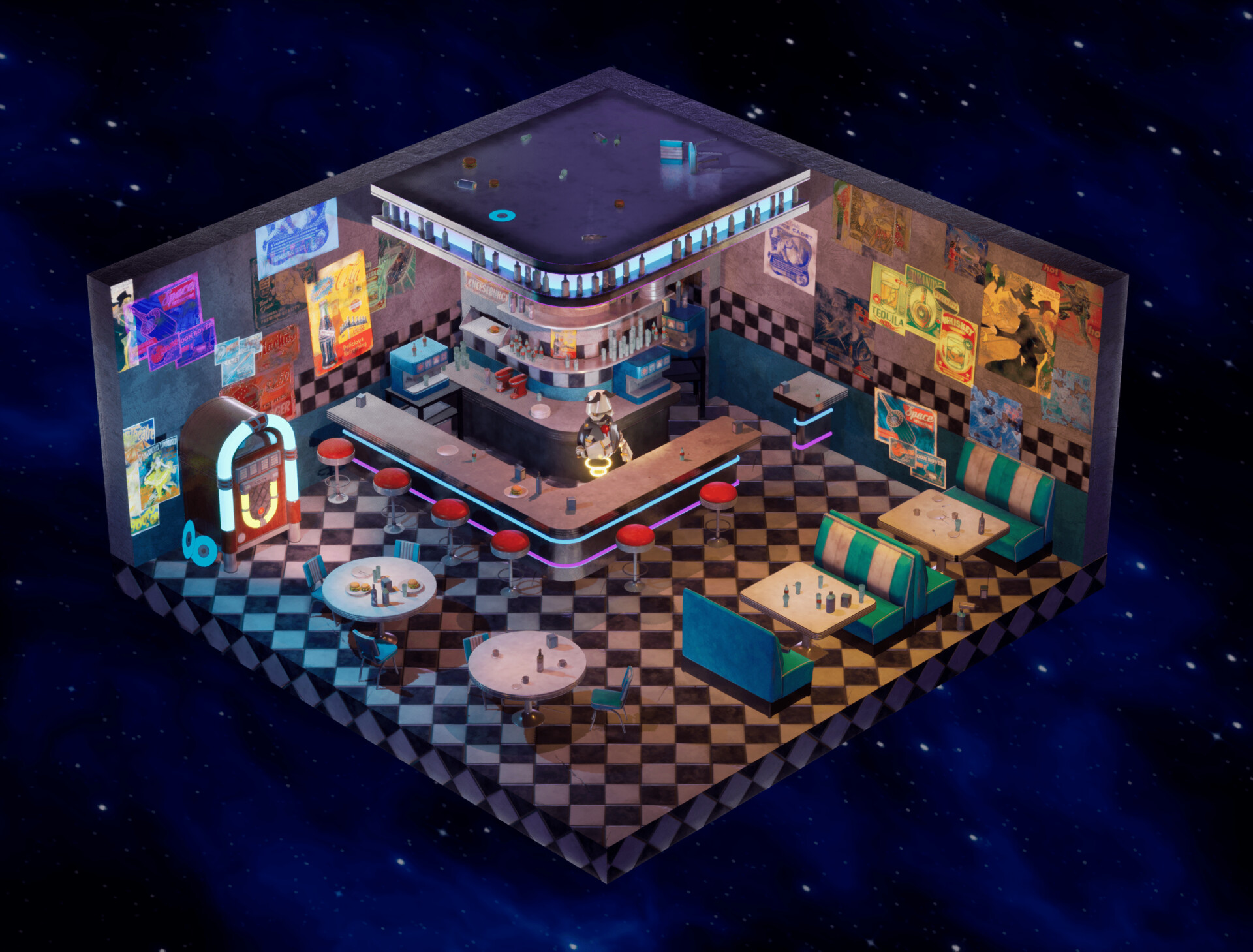 ArtStation - Space Diner