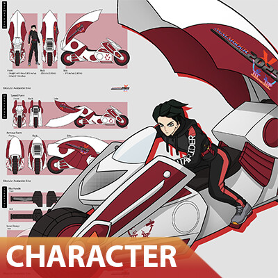 ArtStation - Design Sheet: Modular Avatarider Bike