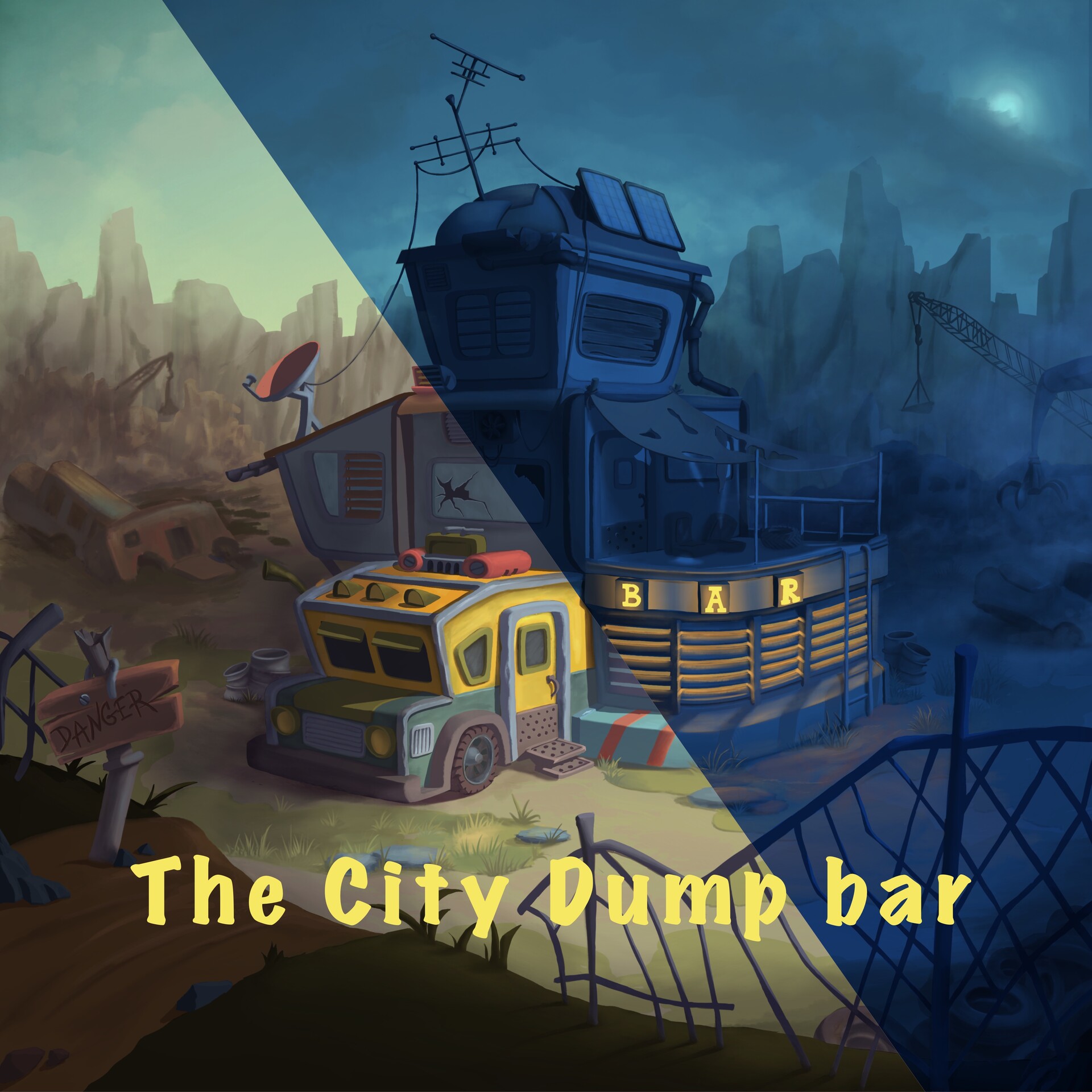 ArtStation - The city dump bar