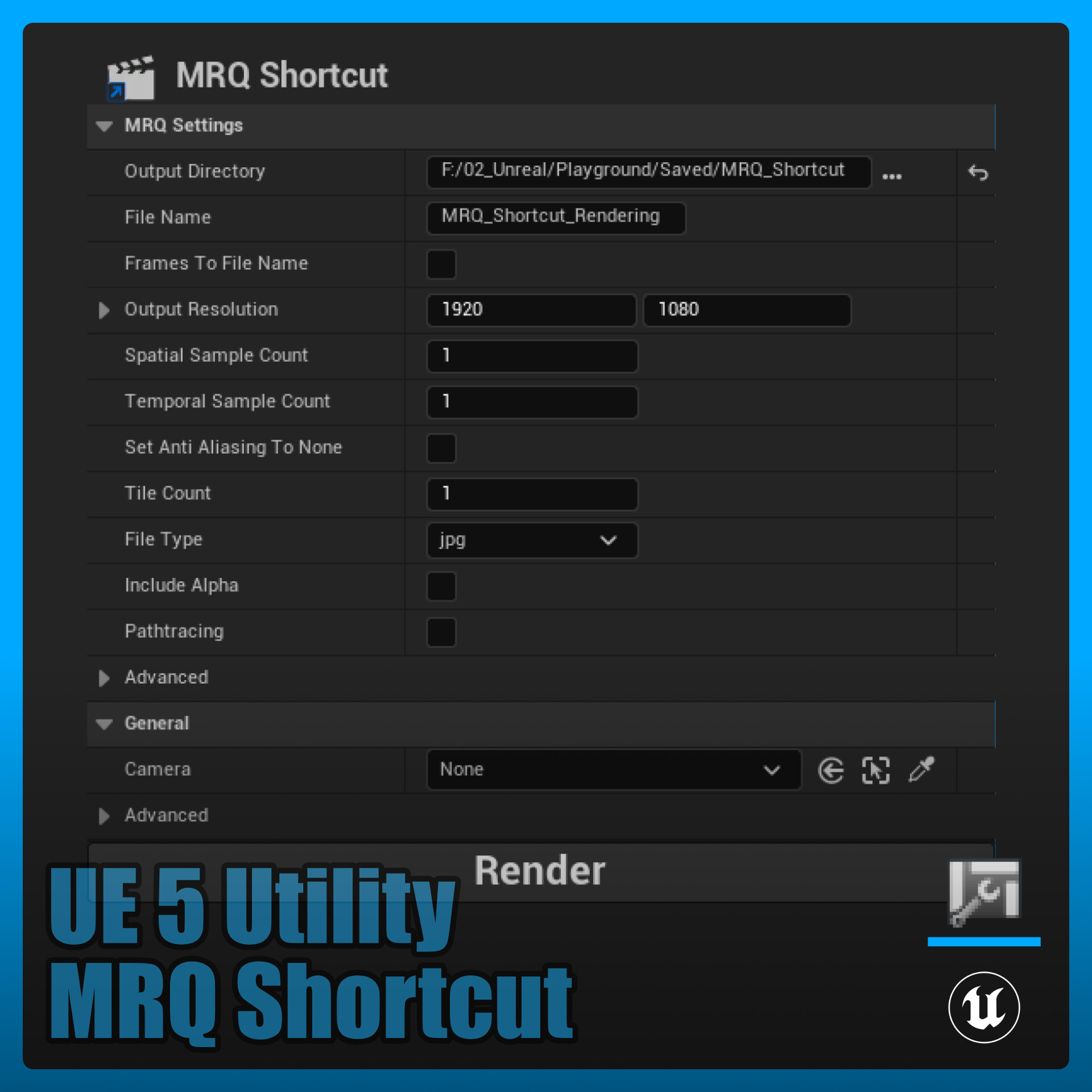 ArtStation - MRQ Shortcut - Utility Editor Widget for Unreal Engine 5