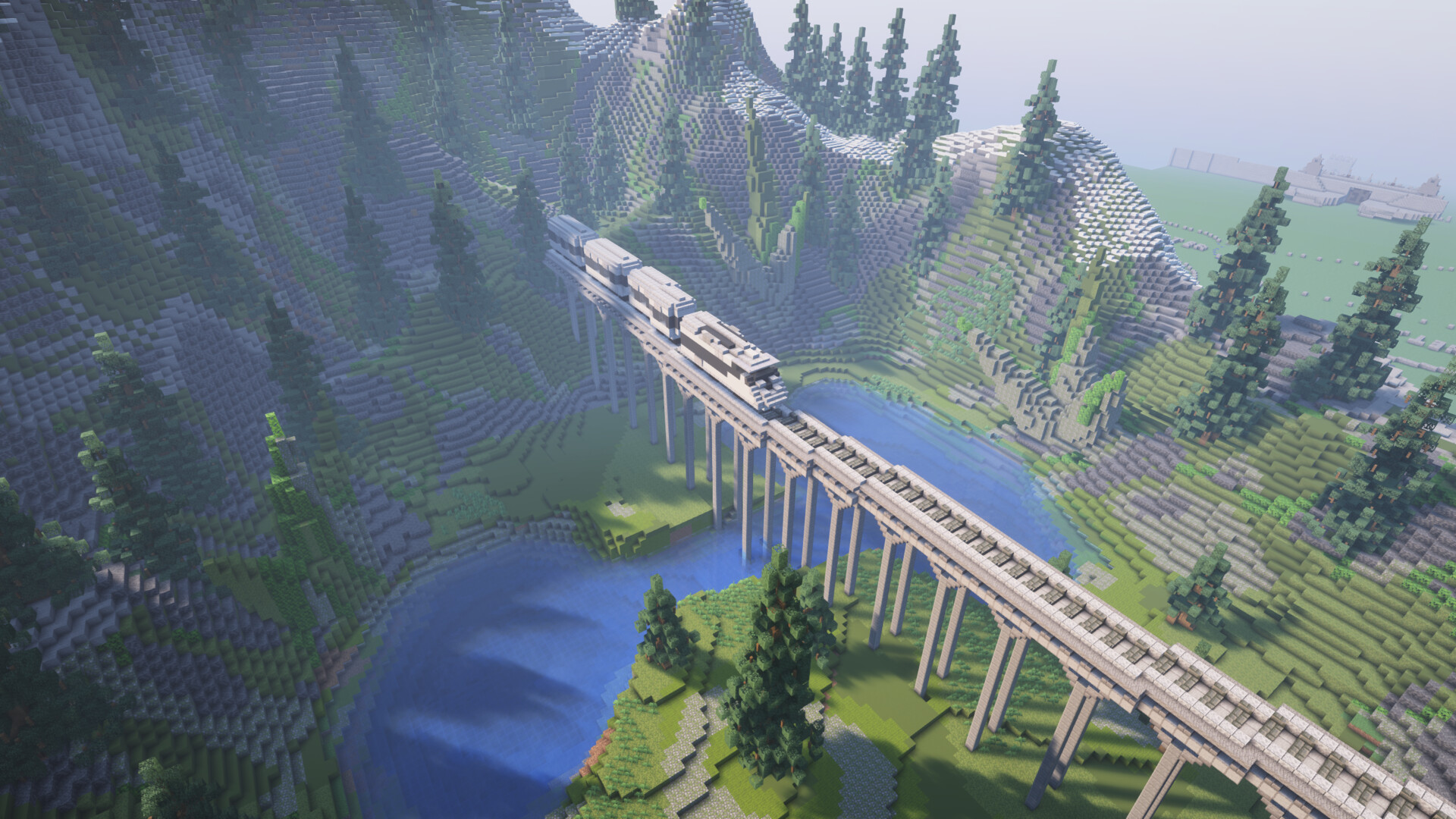 ArtStation - Trainline in a valley
