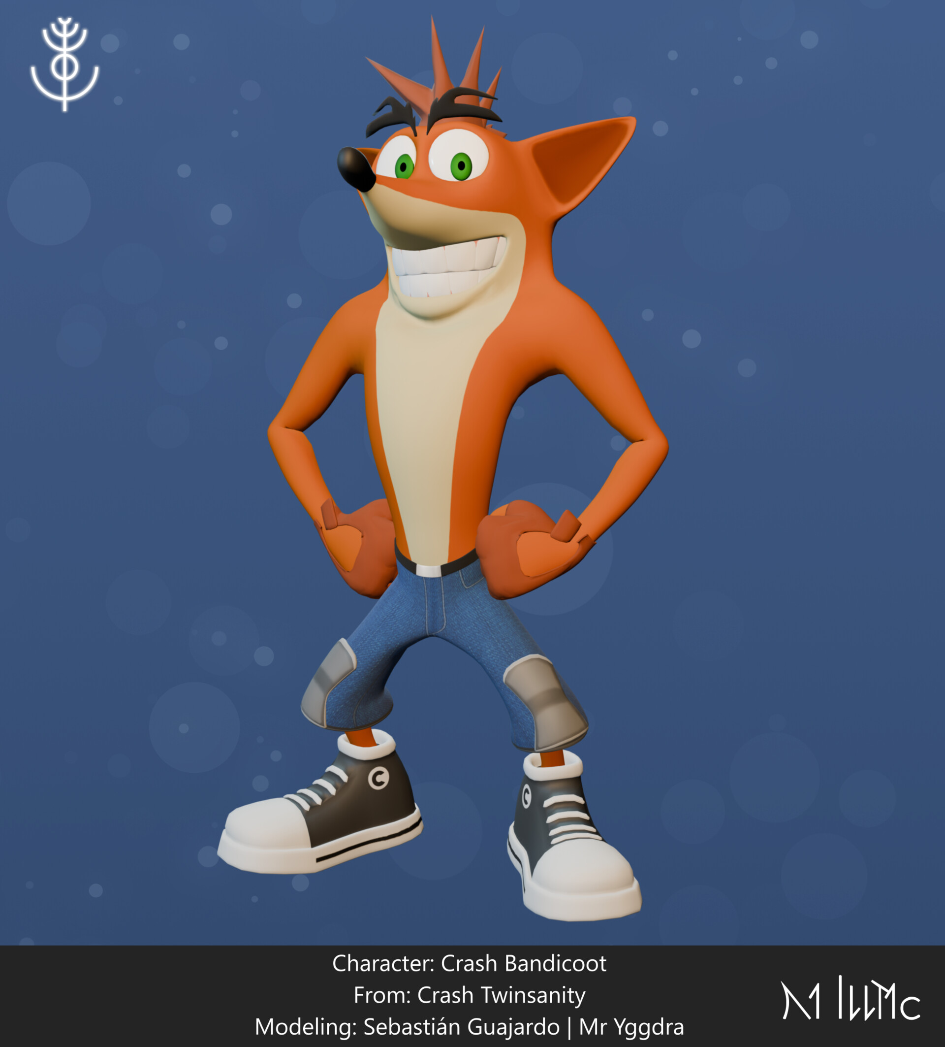 ArtStation - Crash Bandicoot (Crash Twinsanity) - Character Modeling