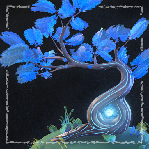 ArtStation - Stylized Blue Tree