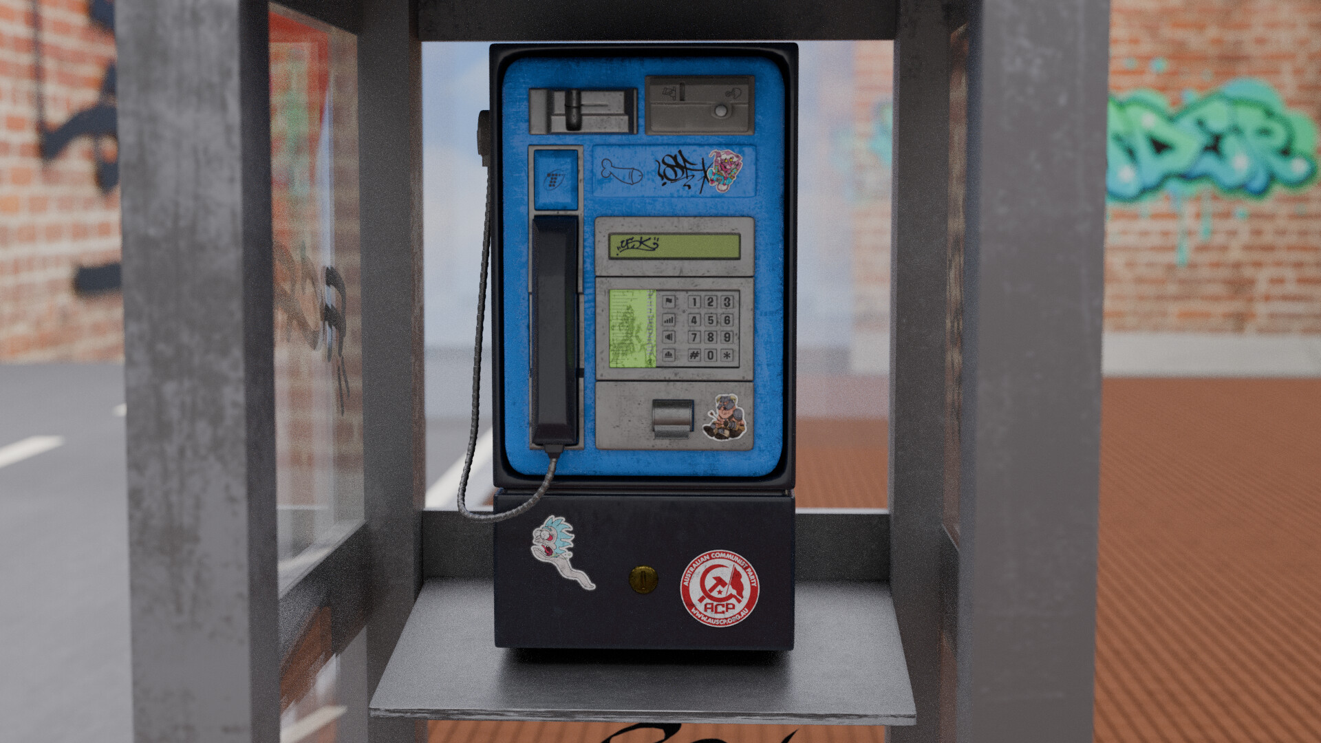 ArtStation - Old Spanish Telephone Booth